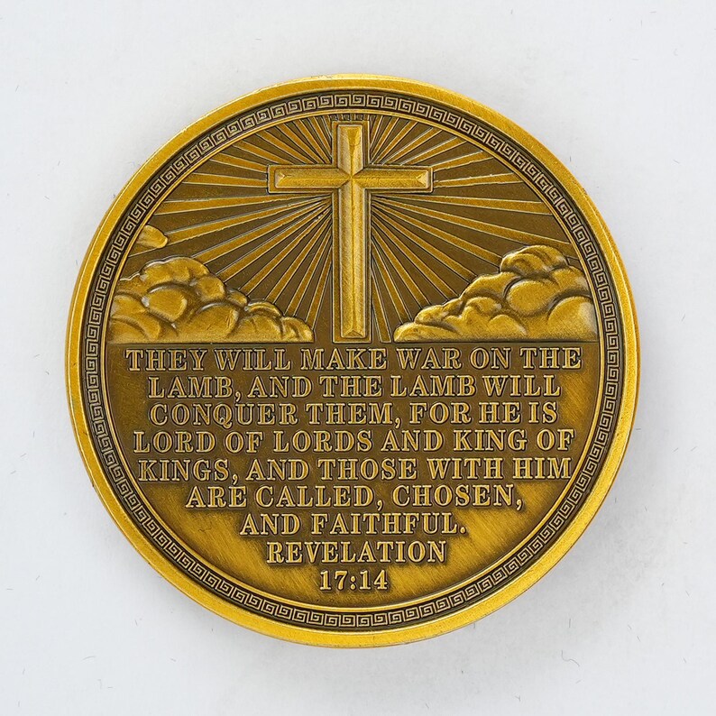 Jesus Challenge Coin: God and Chessboard Prayer Token - Etsy