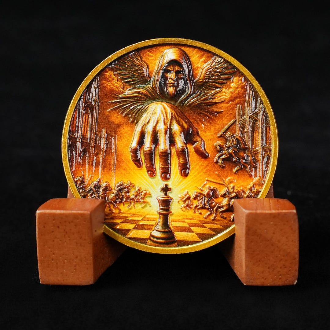 Jesus Challenge Coin: God and Chessboard Prayer Token - Etsy UK