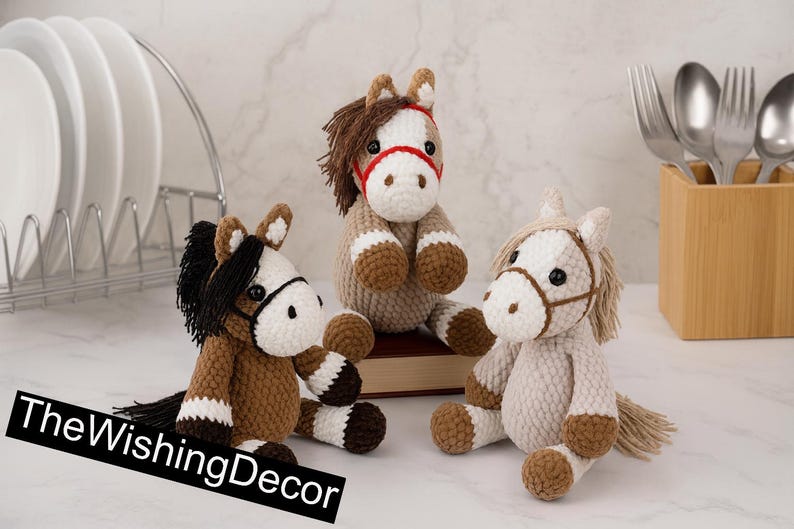 Amigurumi Horse Crochet Pattern PDF – Cute Animal Plush Toy, Easy DIY ...