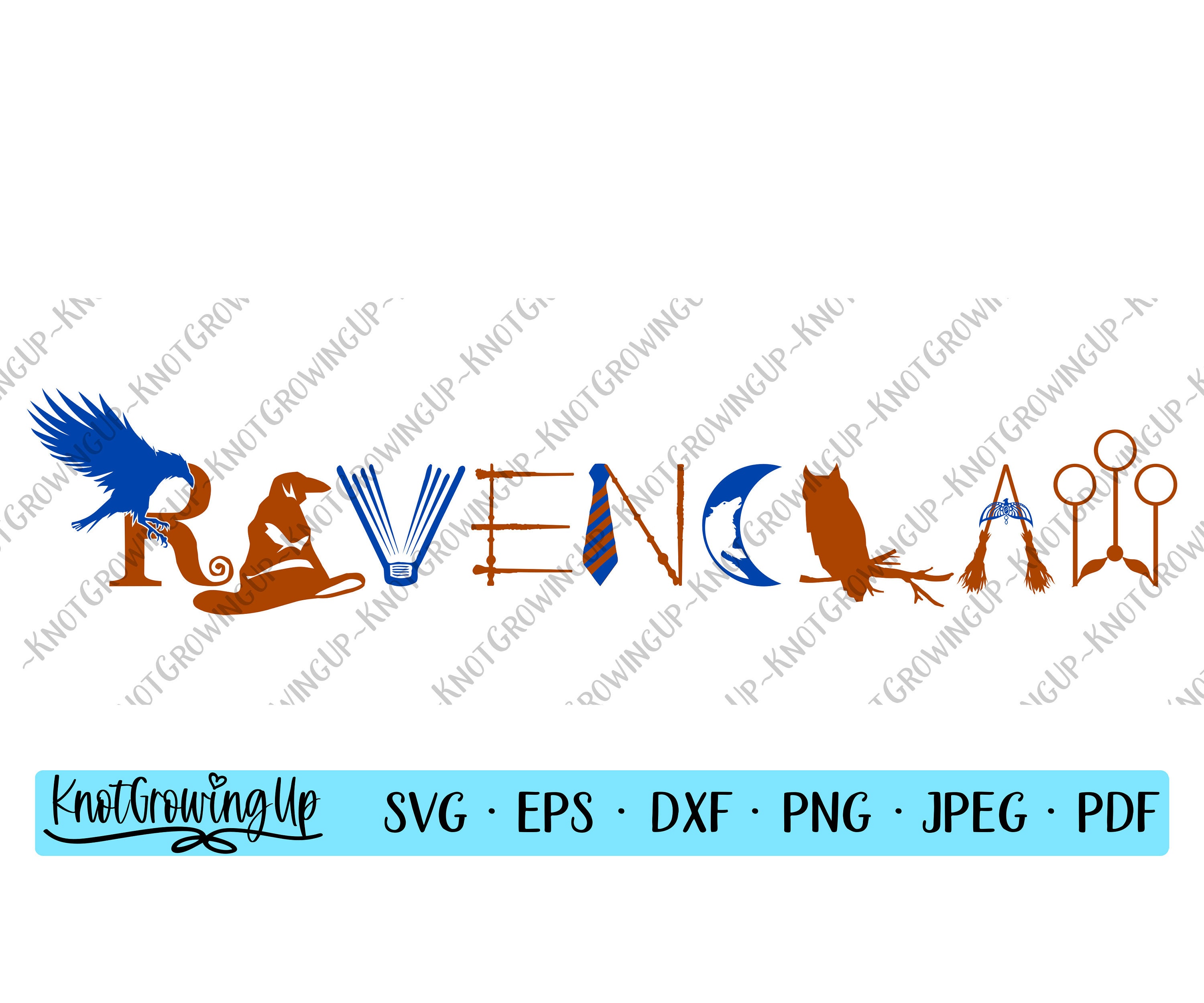 Harry Potter Ravenclaw SVG PNG Eps Dxf Digital Download | Etsy