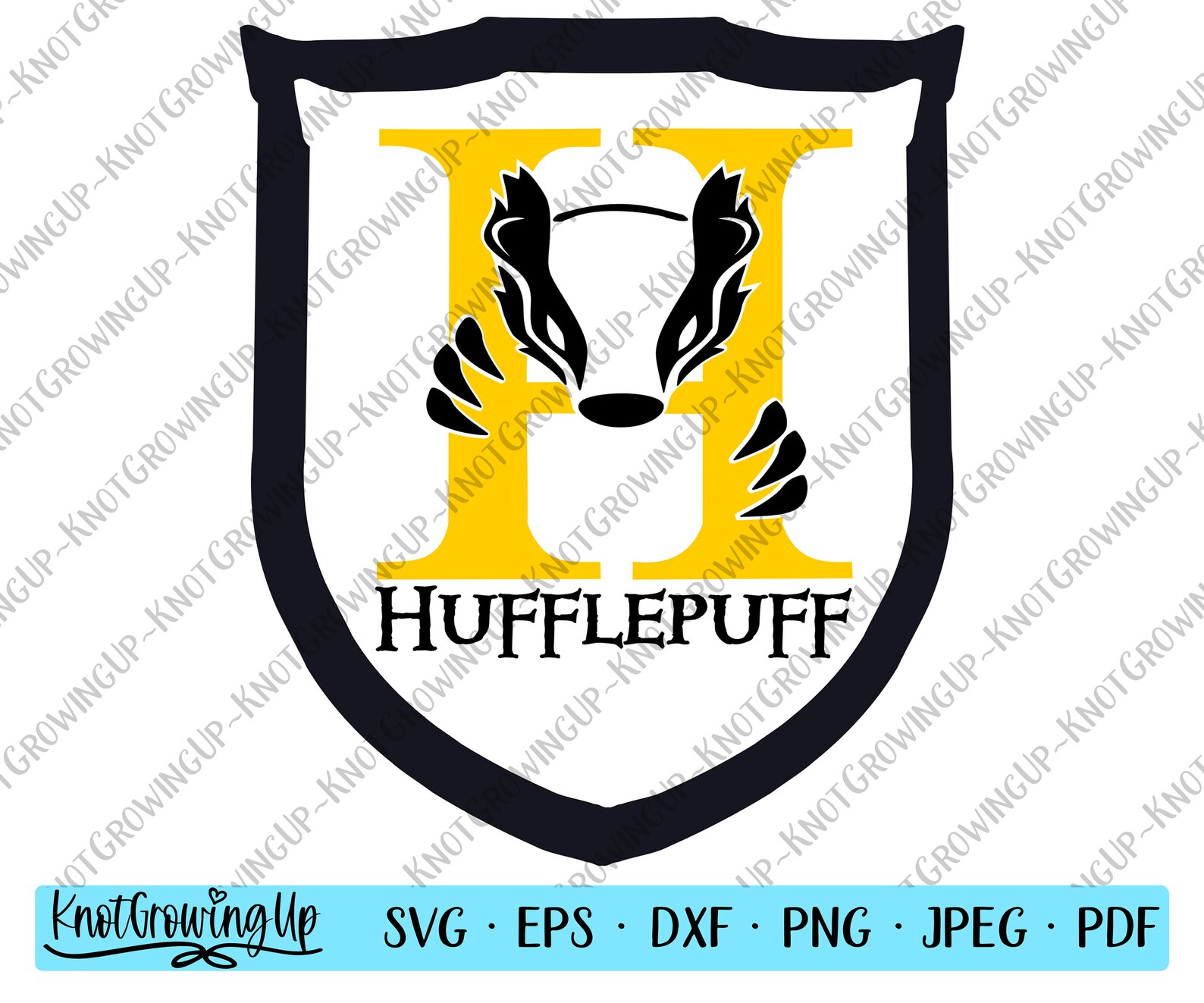 Hufflepuff Shield Harry Potter SVG Digital PNG for Harry | Etsy