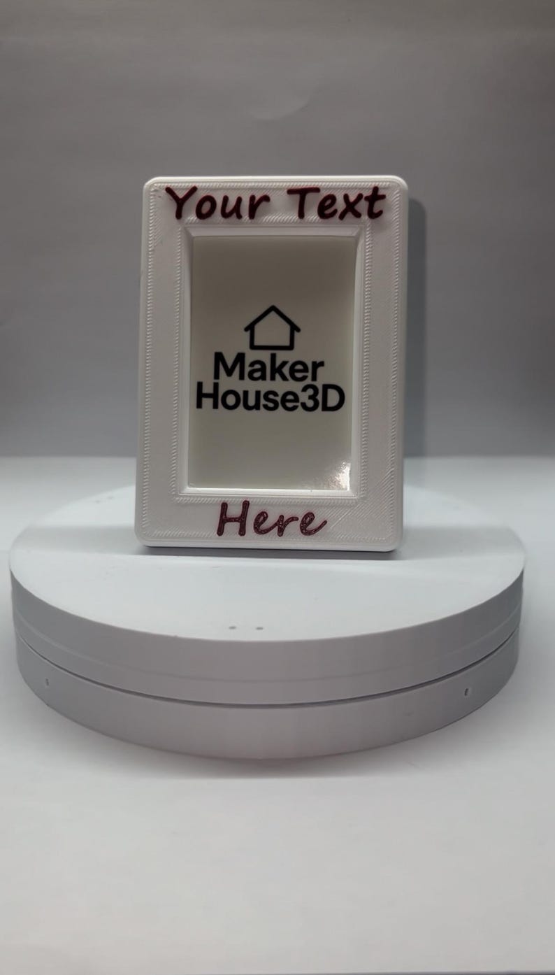 Makemini - Personalized 3D Printed Photo Frame - Etsy