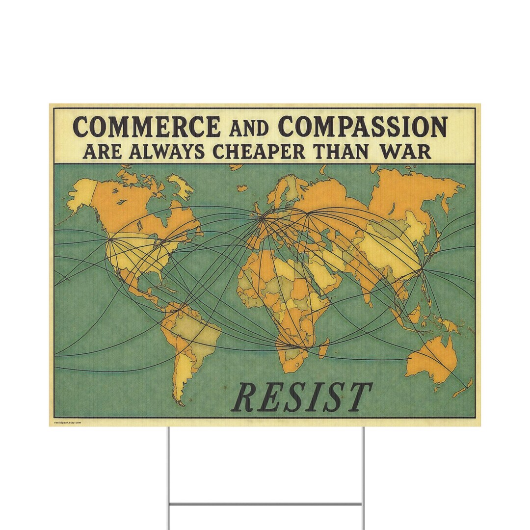 Commerce & Compassion RESIST Yard Sign and Political Protest Poster / 3 ...