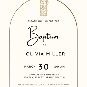 Baptism | Baptism Invitation | Digital Download - Etsy