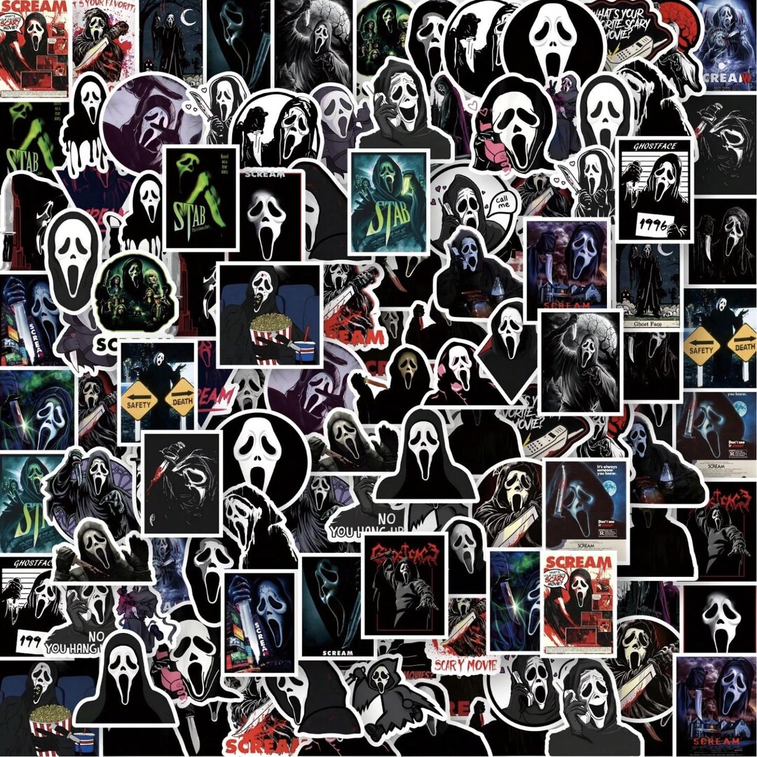 Ghost Face Sticker Bundle 15pcs - for Horror Lovers //gift Ideas - Etsy