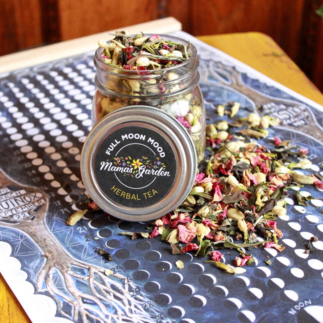 Full Moon Mood Herbal Tea Blend Loose Leaf Full Moon Tea - Etsy
