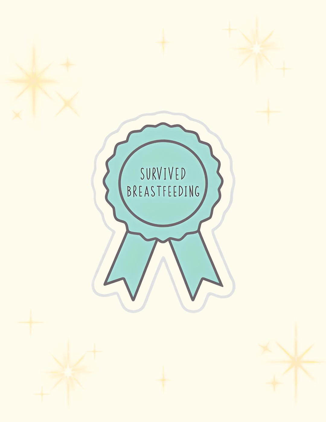 Breastfeeding Survivor Stickers | Fun Baby Shower, New Mom Gift, Laptop Decor, Nursery Decor ...