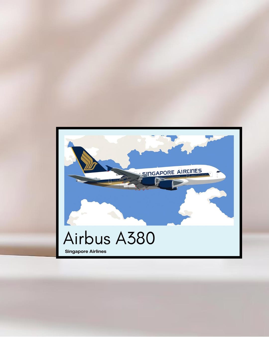 Singapore Airlines Airbus A380 Print | Aviation Art (digital Download ...