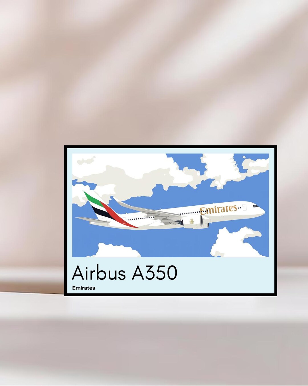 Emirates Airbus A350 Poster: Aviation Art Print (digital Download) - Etsy