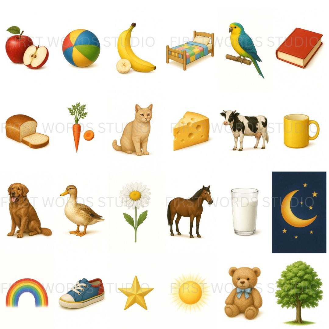 Montessori First Words Flashcards | Toddler Learning Cards | Digital ...