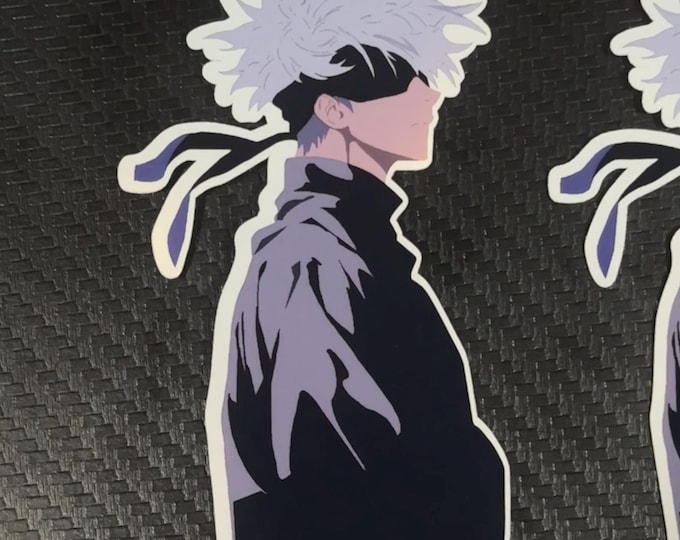Satoru Gojo Side Profile - Jujutsu Kaisen - Anime Stickers - Etsy