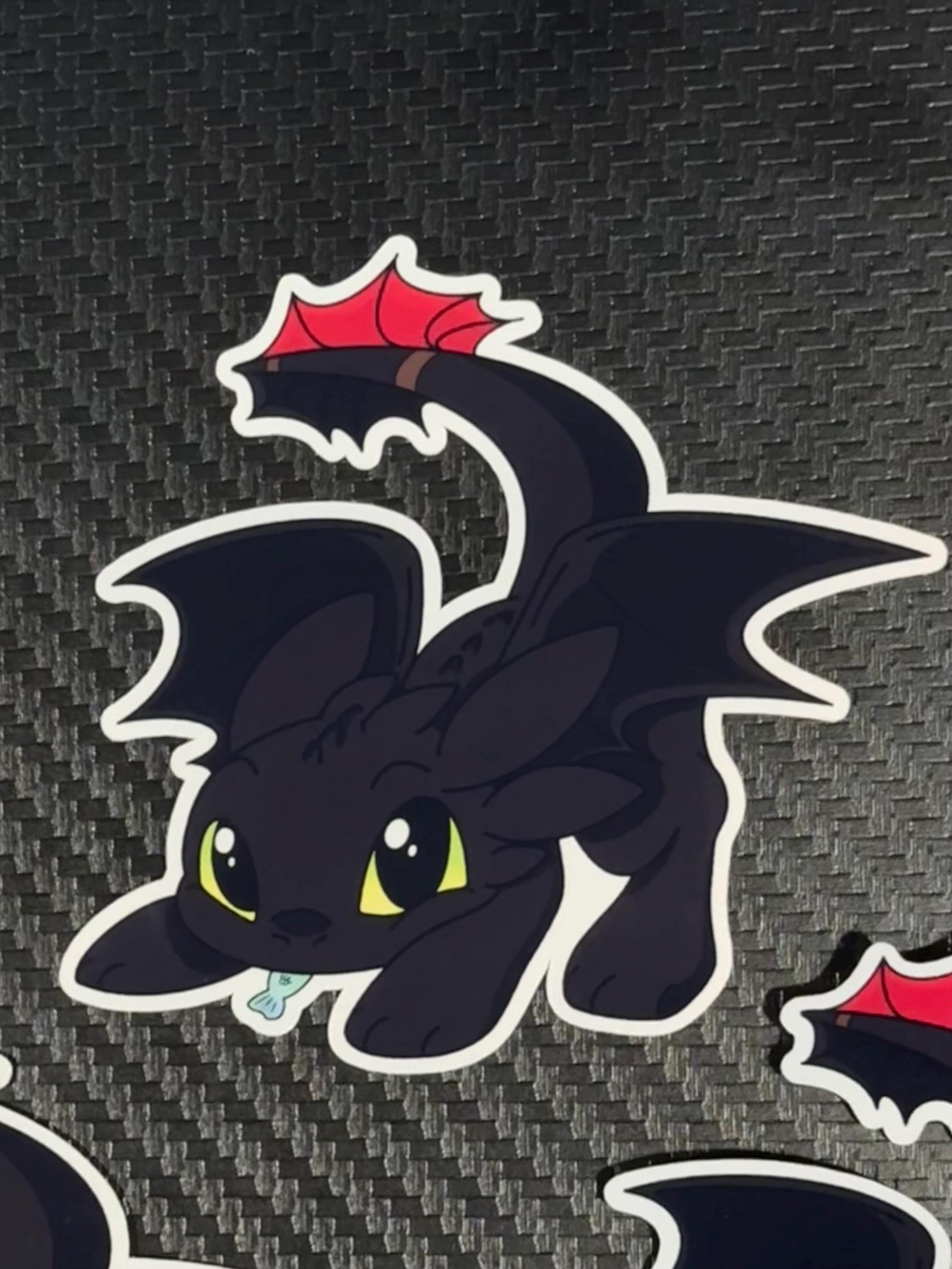 Chibi Toothless Sticker - How to Train Your Dragon - Kawaii Anime ...
