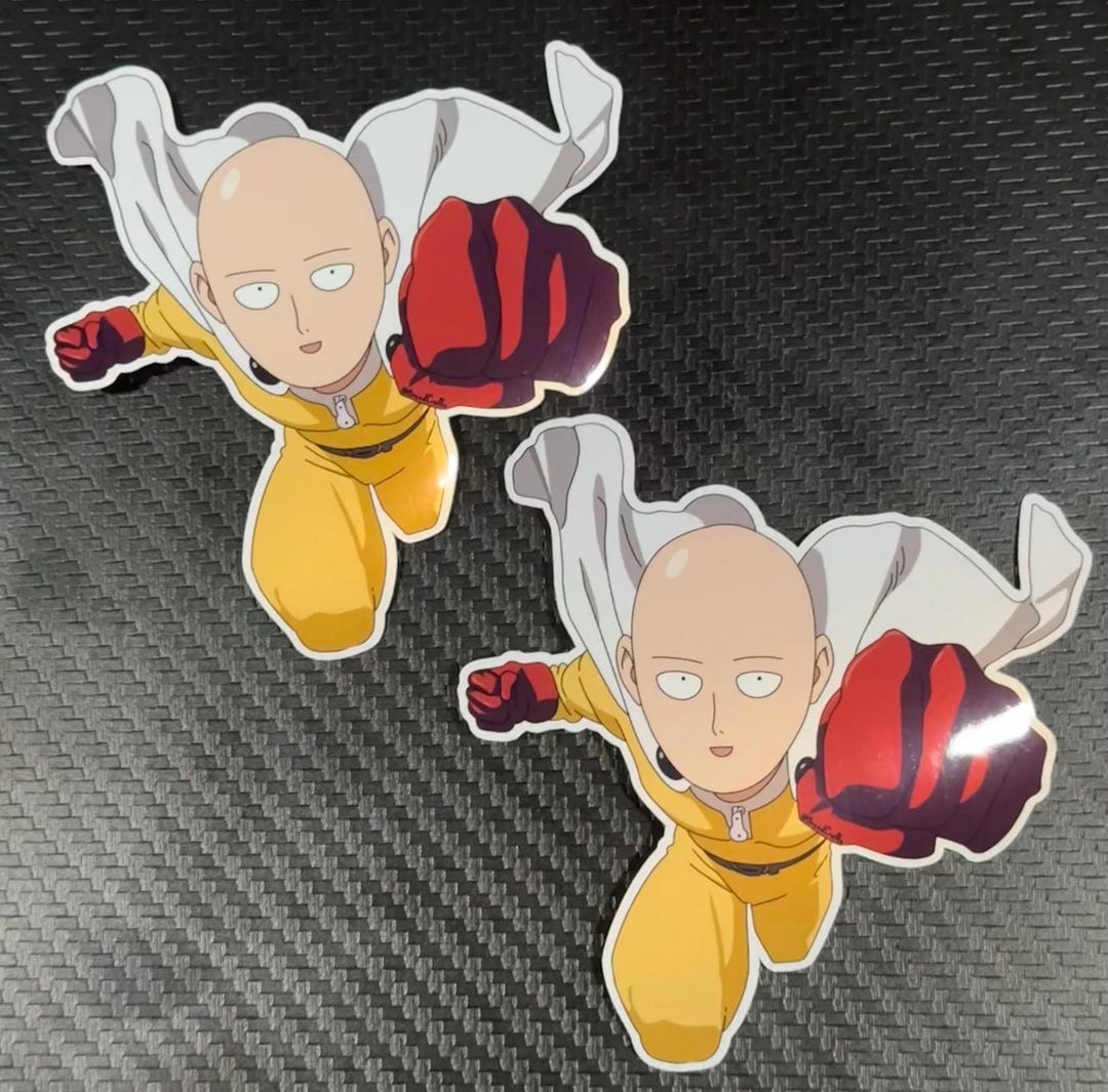 Saitama - One Punch Man - Anime Stickers - Etsy