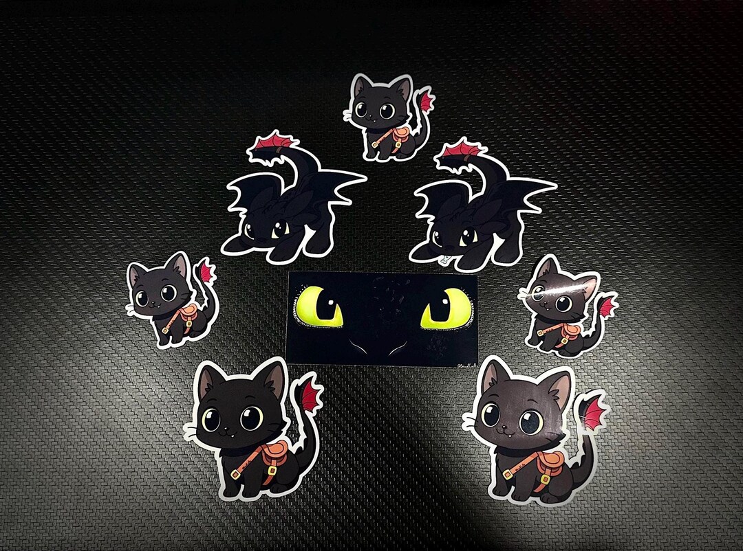 Eyes of the Night Fury Sticker - Toothless - How to Train Your Dragon ...