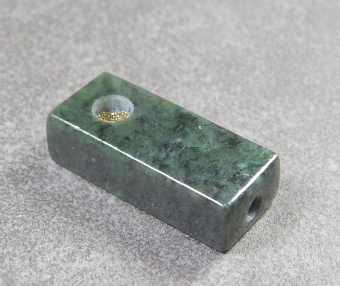 Jade Pipe, Green Jade Pipe, Stone Pipe, Gemstone Pipe - Etsy