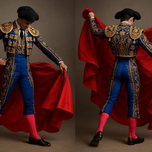 Embroidered Matador Suit: Gold Bullfighting Attire, Spanish Wedding - Etsy