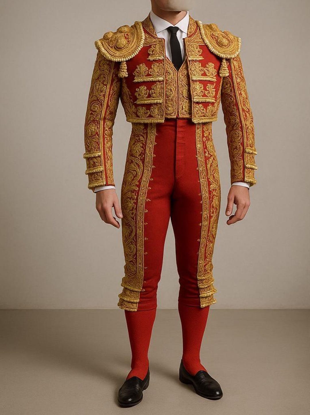 Gold Embroidered Matador Suit: 3PC Spanish Bullfighting Attire - Etsy