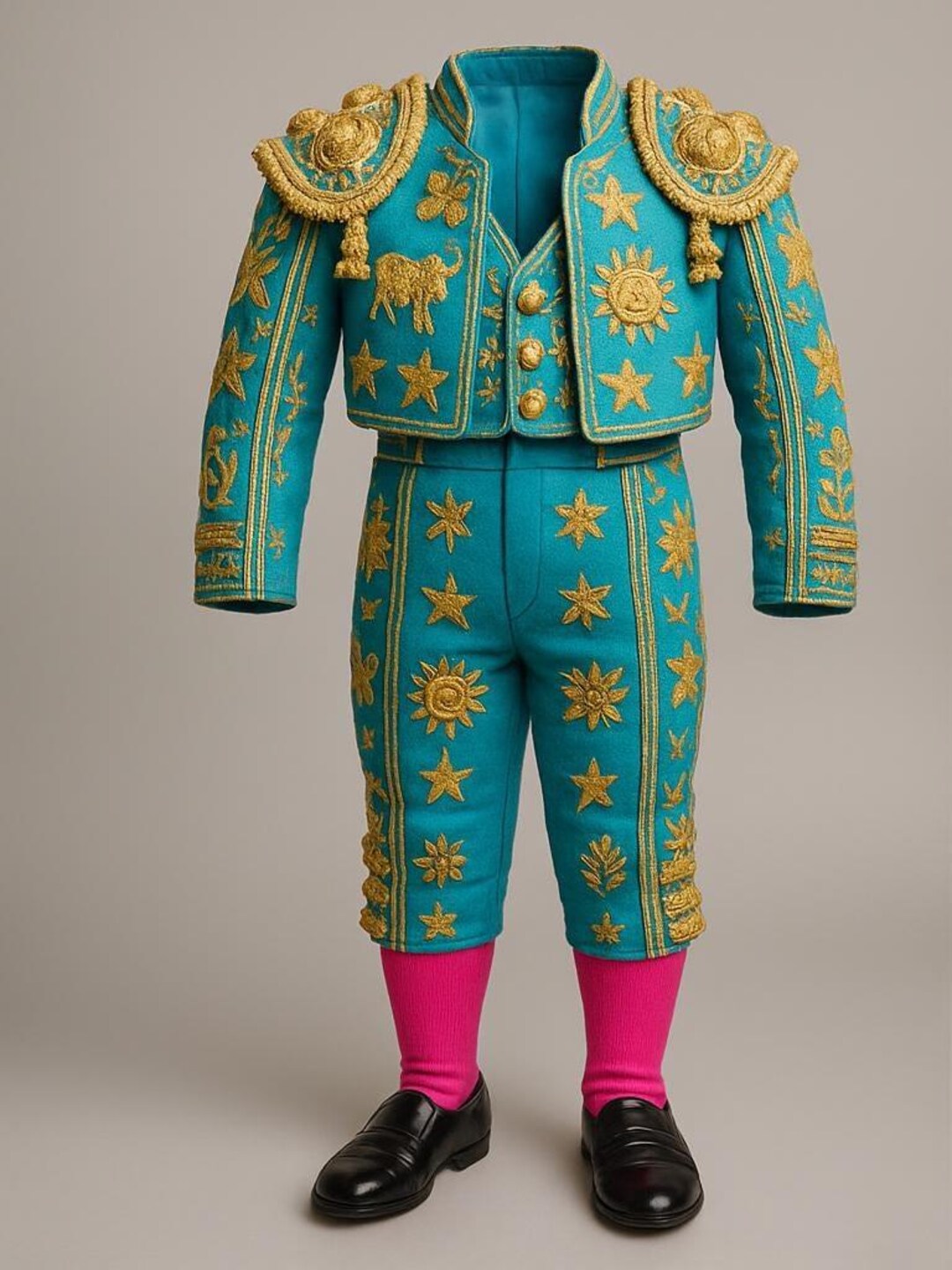 Gold Embroidered Matador Suit: 3PC Spanish Bullfighting Attire - Etsy