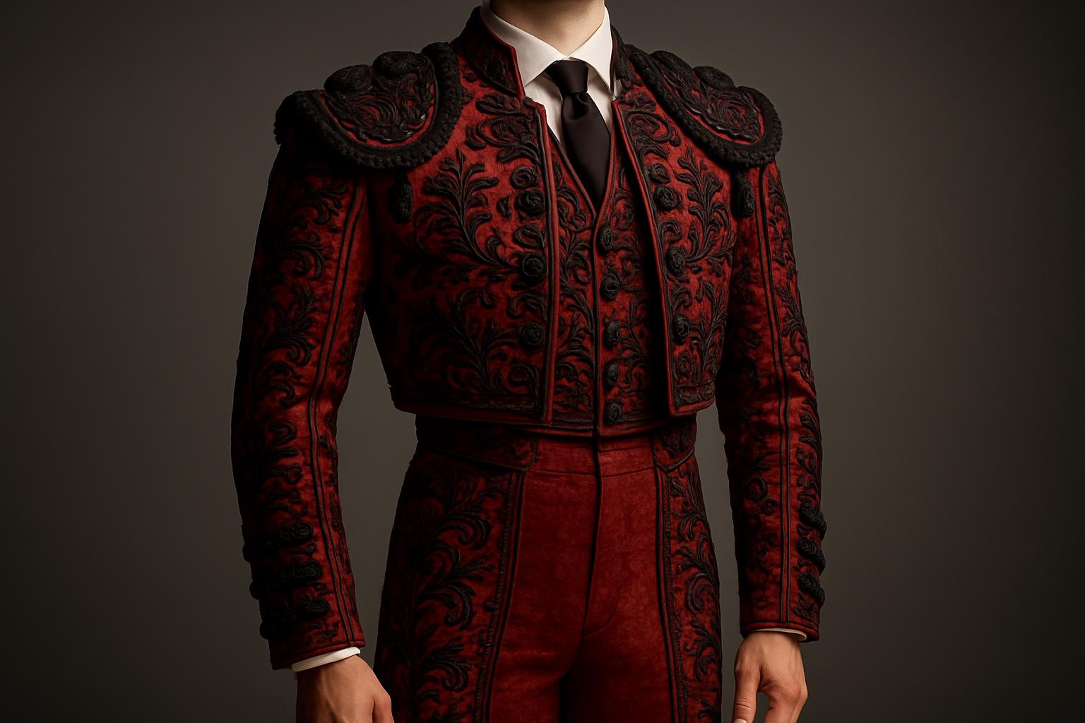Black Embroidered Matador Suit: 3PC Spanish Bullfighting Attire - Etsy
