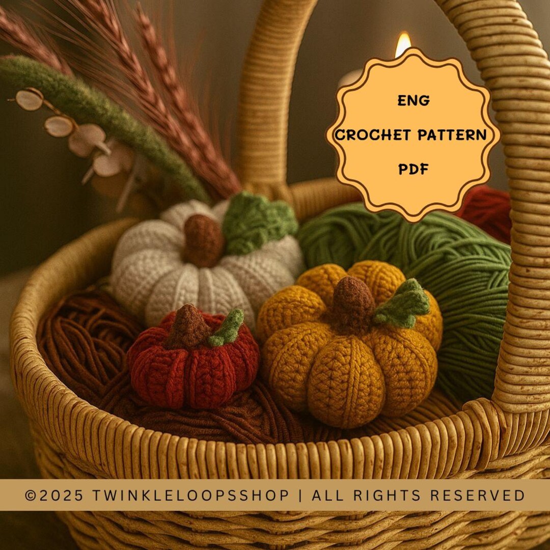 Crochet Fall Pumpkin Pattern Pdf,easy Halloween Amigurumi-easy DIY Fall ...