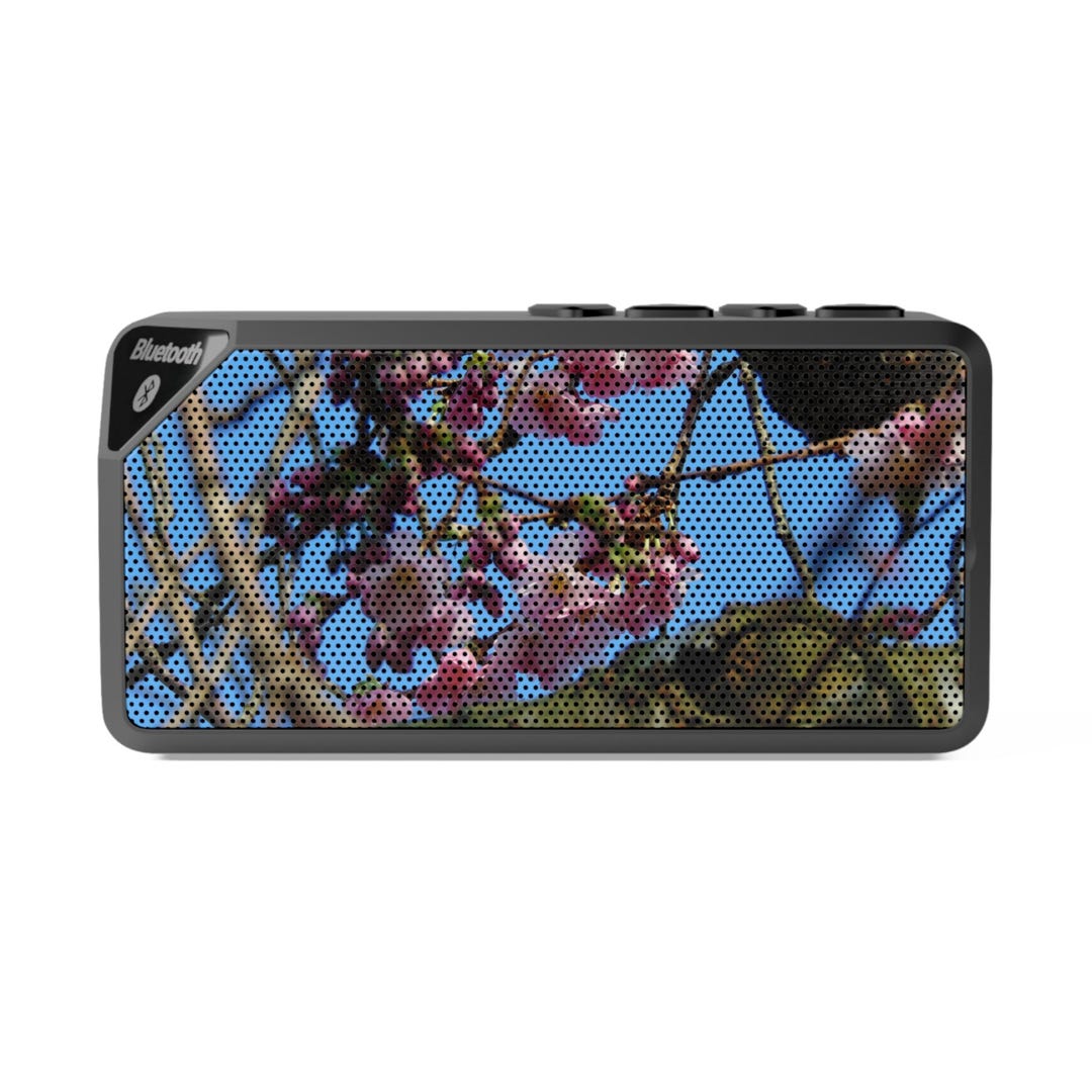 Jabba Bluetooth Speaker, Floral Design Portable Sound System for Music ...