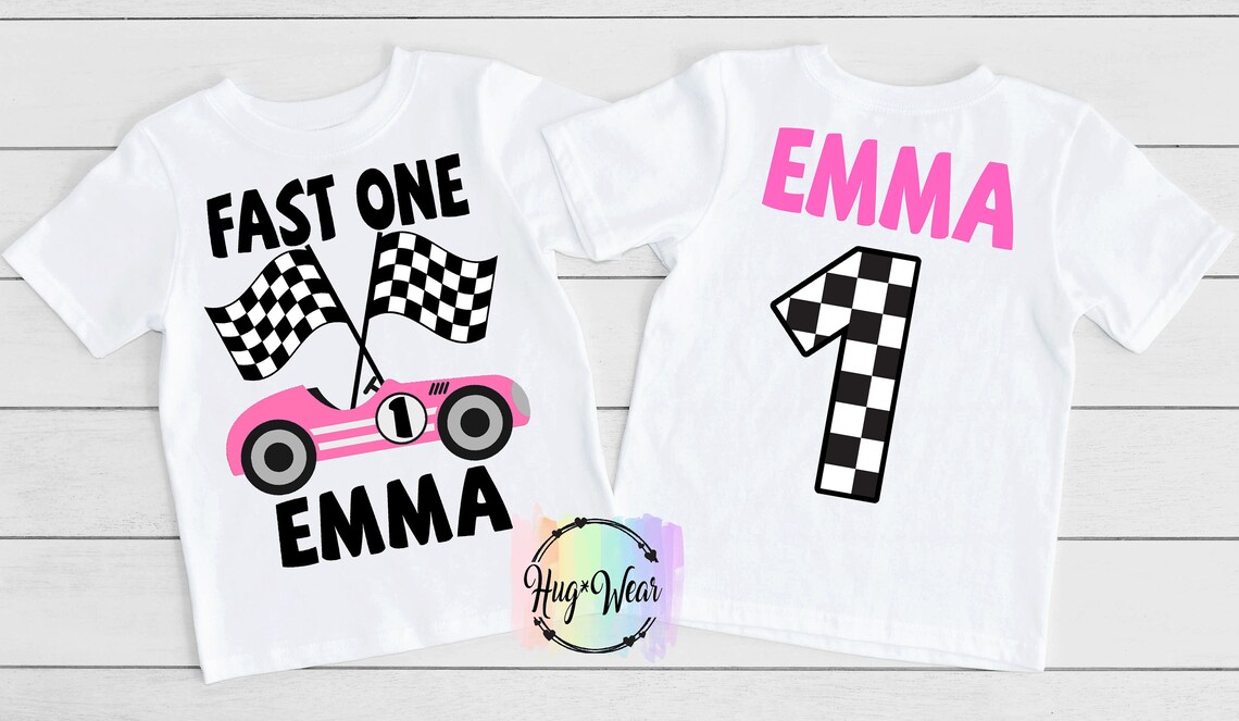 Fast One Race Car Shirt Racecar Birthday Party Racecar - Etsy