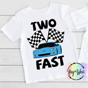 Two Fast Race Car Shirt - Racecar Birthday Party - Racecar Birthday ...