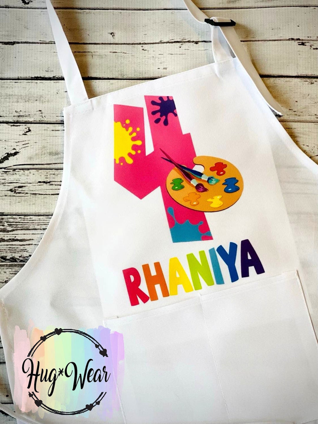 Paint Party Apron, Girl Art Birthday Party Aprons, Child Apron Custom ...