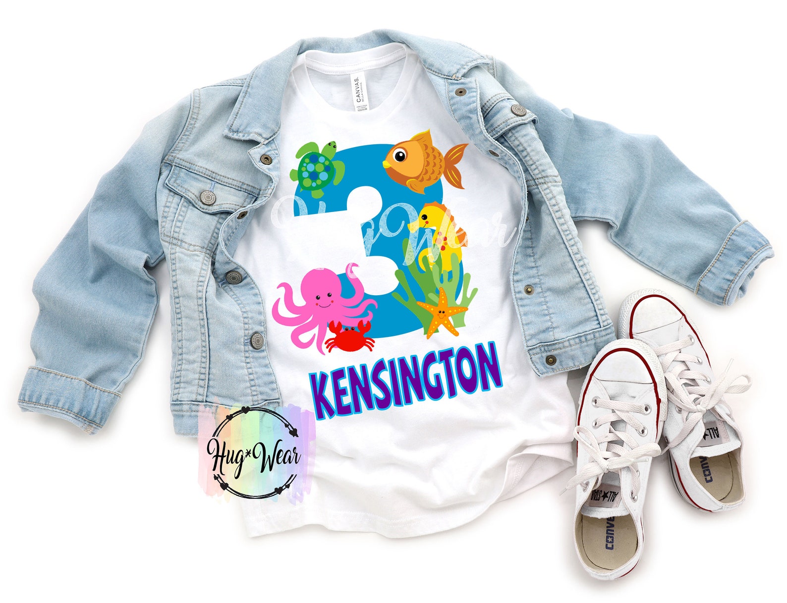 Sea Creatures Birthday Shirt Fish Octopus Crab Starfish - Etsy