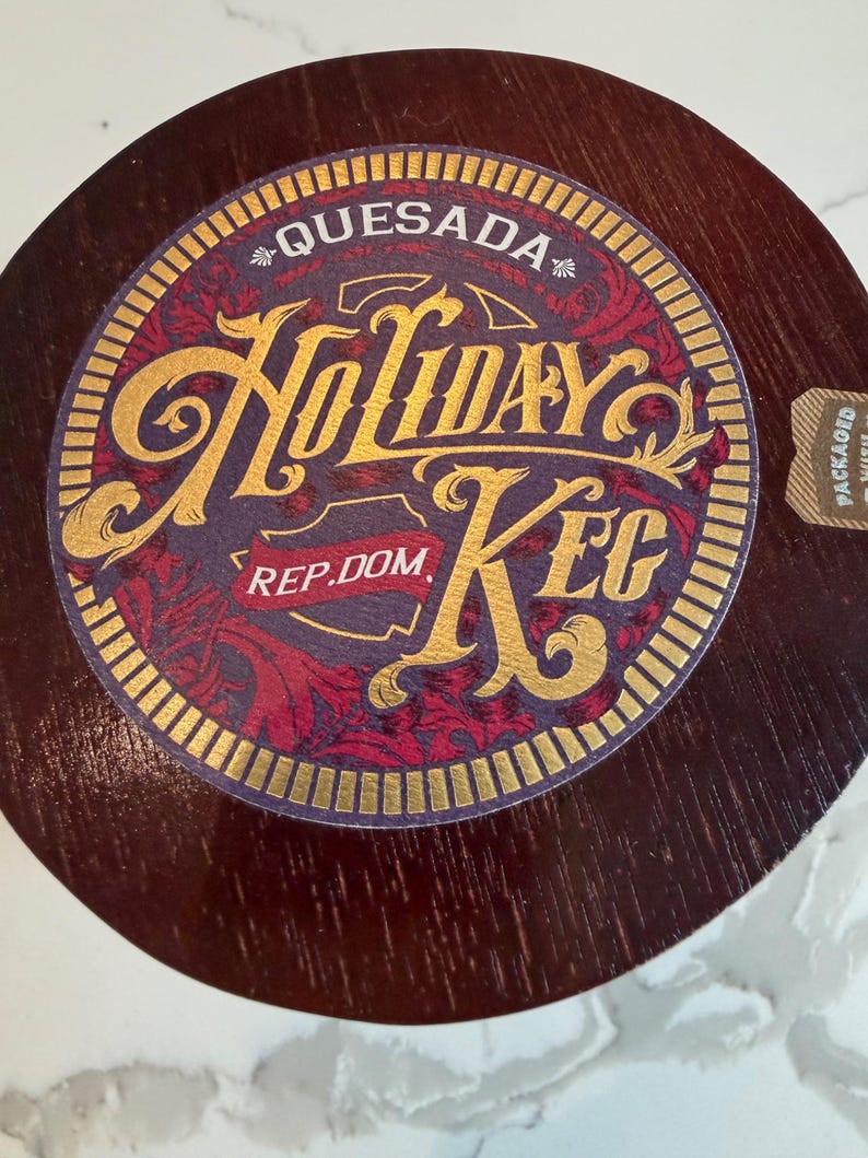 Vintage Wooden Barrel Box With Lid | Rustic Storage Canister | Man Cave ...