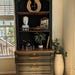 Moody Black Antique Arched Bookcase Hutch - Etsy