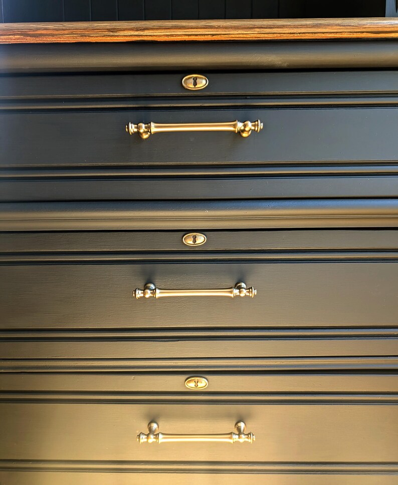 Moody Black Antique Arched Bookcase Hutch - Etsy