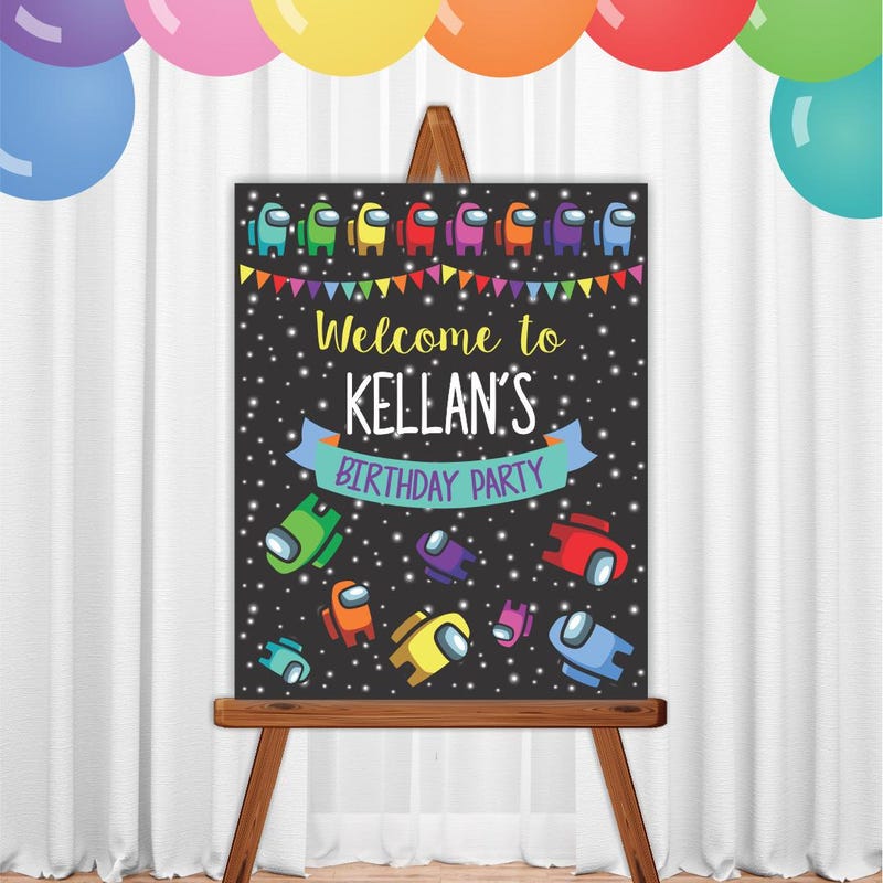 Among Us Birthday Banner - Etsy