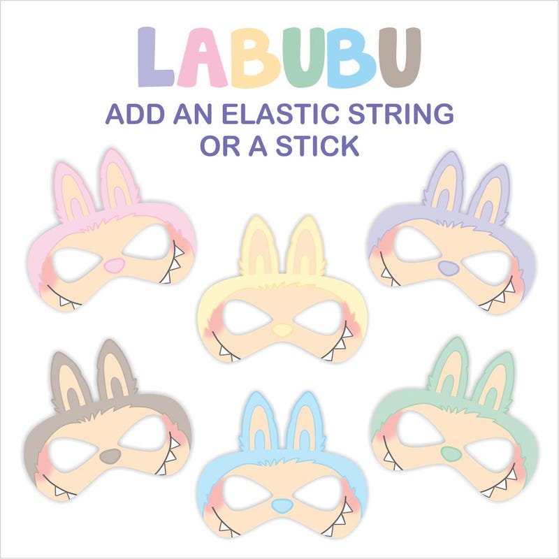Labubu Mask for Adults - Etsy