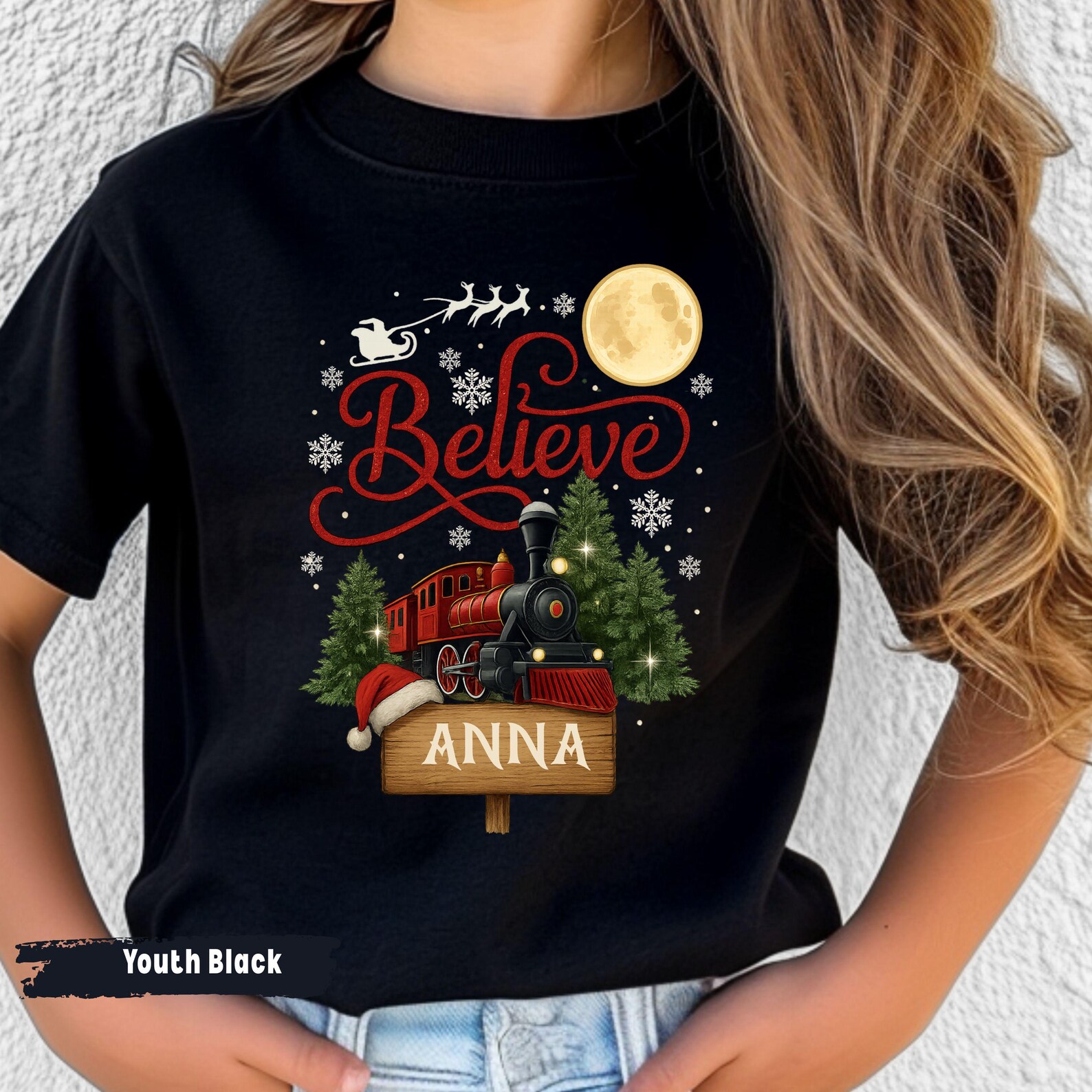 Personalized Family Polar Express Shirts, Custom Family Christmas Shirt ...