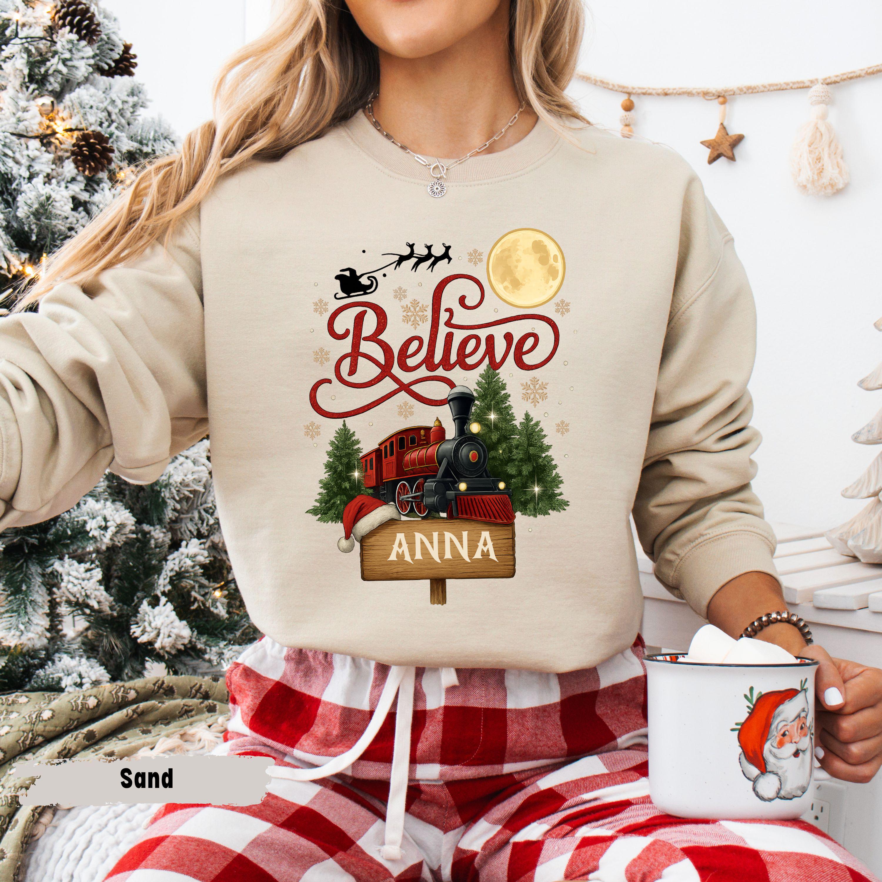 Personalized Family Polar Express Shirts, Custom Family Christmas Shirt ...
