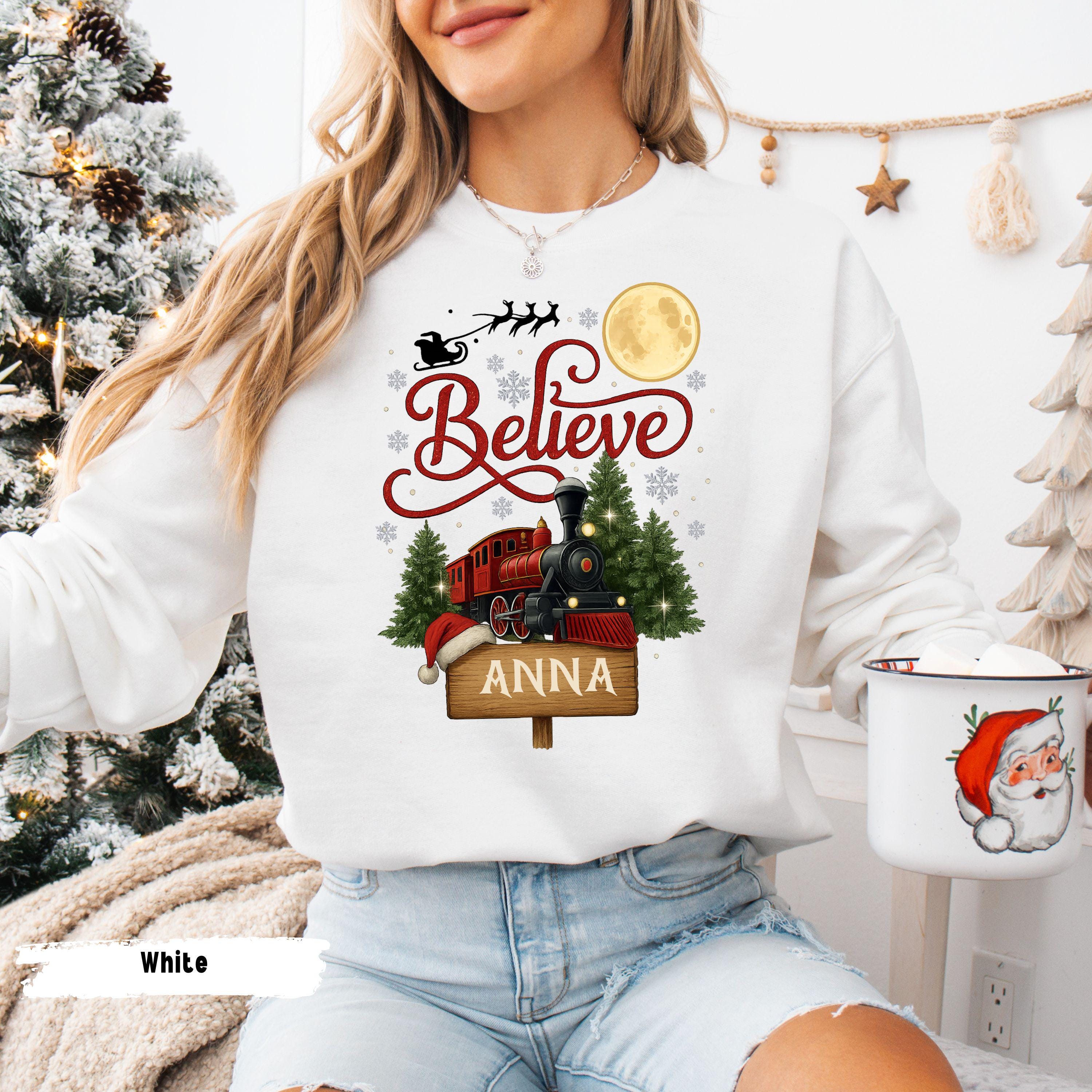 Personalized Family Polar Express Shirts, Custom Family Christmas Shirt ...
