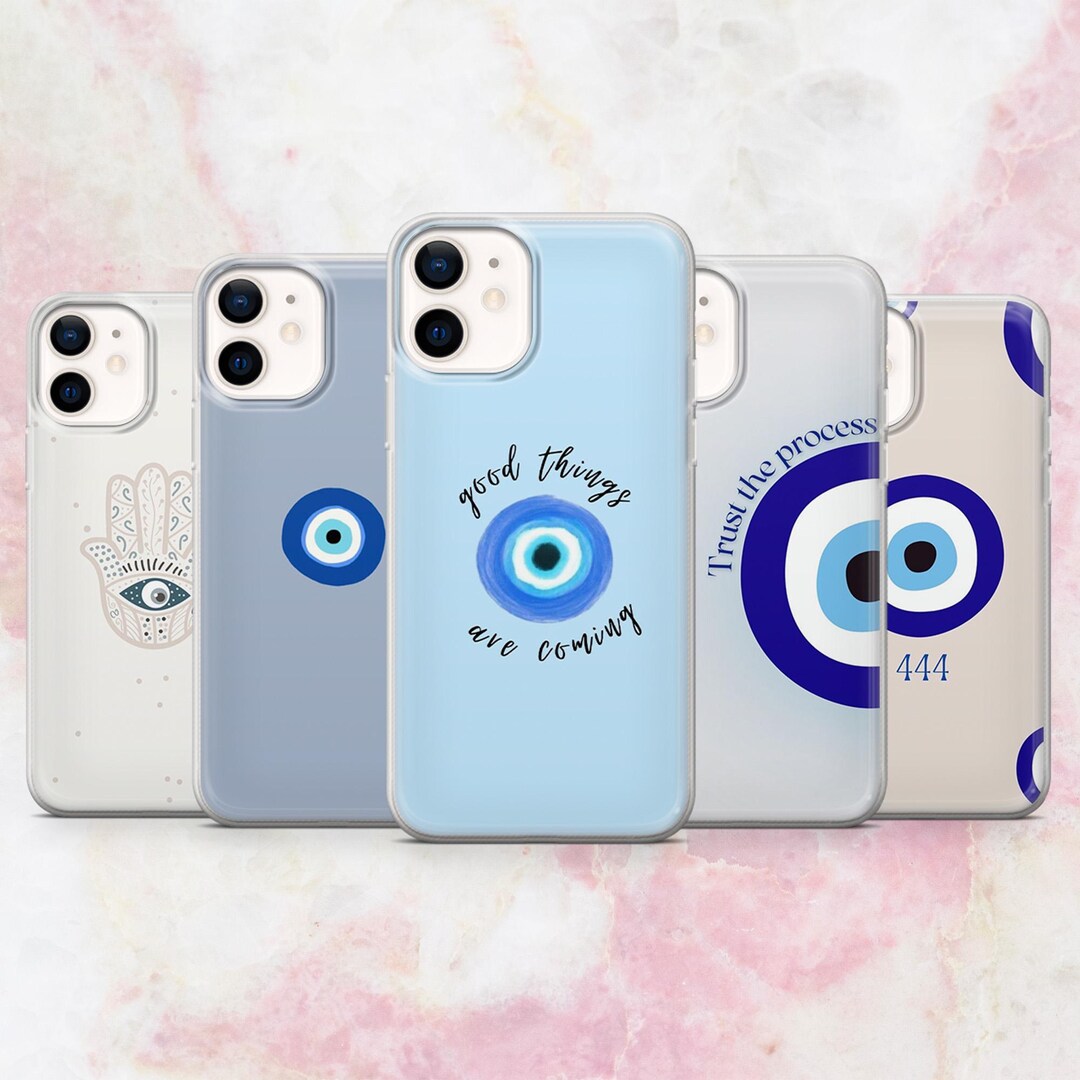 Evil Eye Phone Case Spiritual Hamsa Nazar Cover for iPhone 16, 15, 14 ...