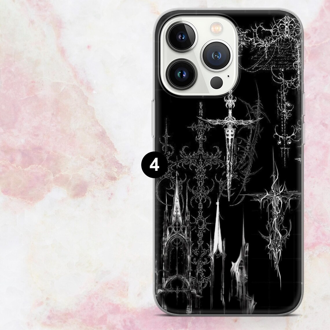 Gothic Phone Case Emo Cybersigilism Goth Cover for iPhone 16, 15, 14 ...