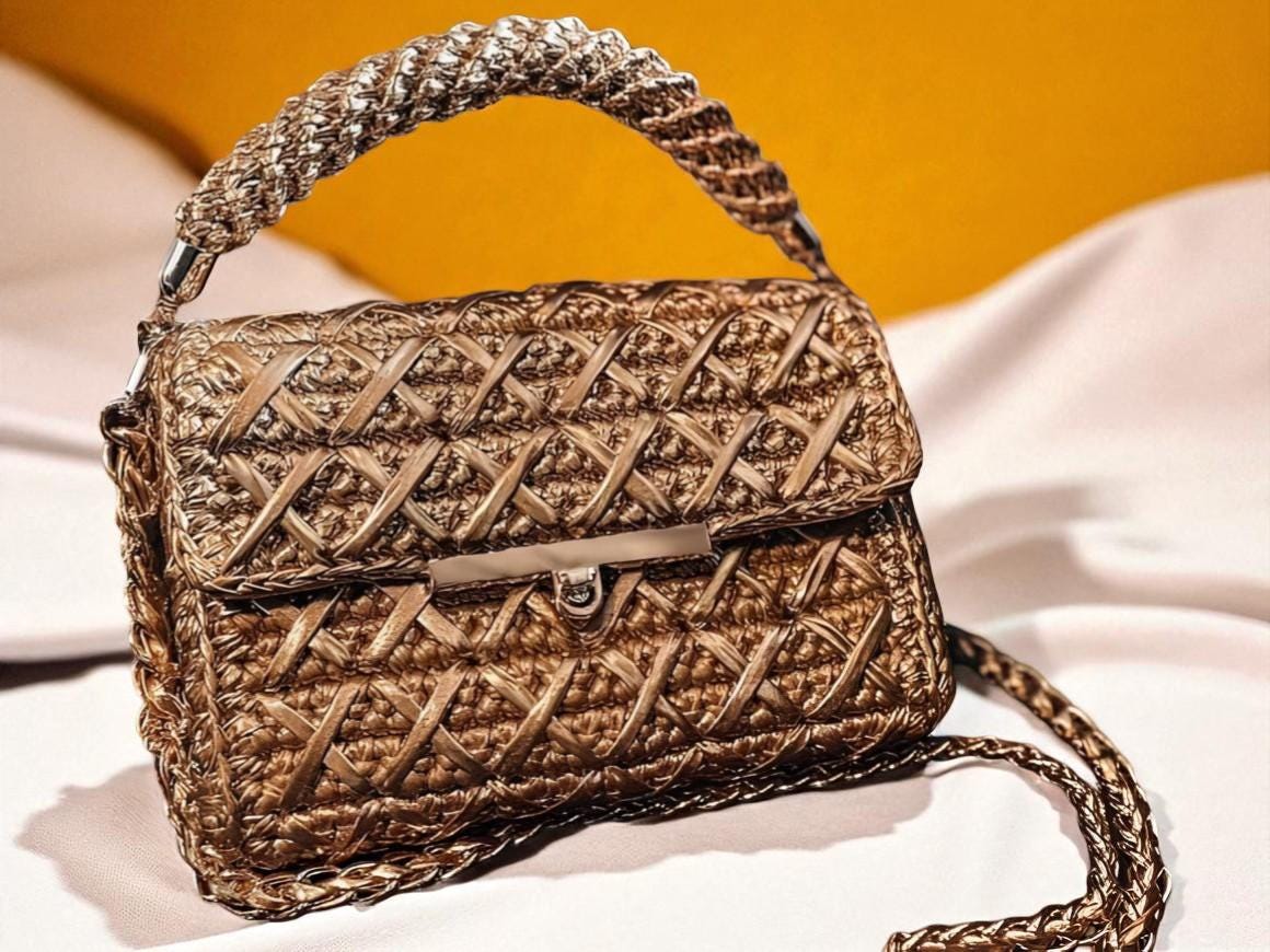 Crochet Bags, Crochet Crossbody Bag Pattern: Handmade Bags, AMELIA ...