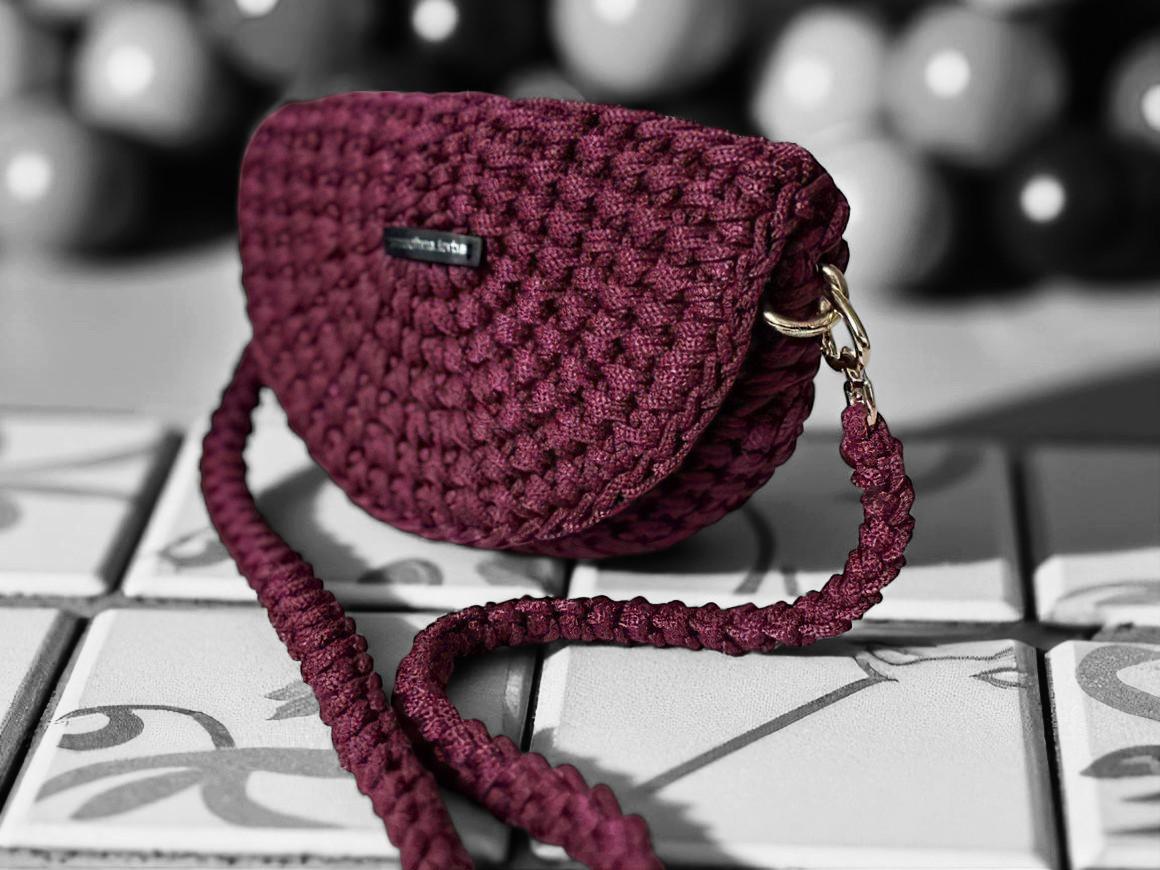 Crochet Half Moon Bag Pattern: DIY Crossbody Purse Tutorial (PDF ...