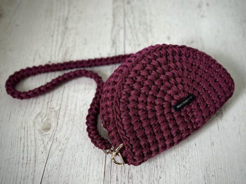 Crochet Half Moon Bag Pattern: DIY Crossbody Purse Tutorial (PDF ...