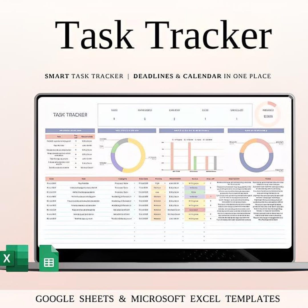 Task Tracker Spreadsheet: Project Management Template (google Sheets ...
