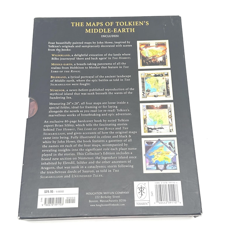 Tolkien Middle-earth Maps Book 2003 – Brian Sibley & John Howe ...