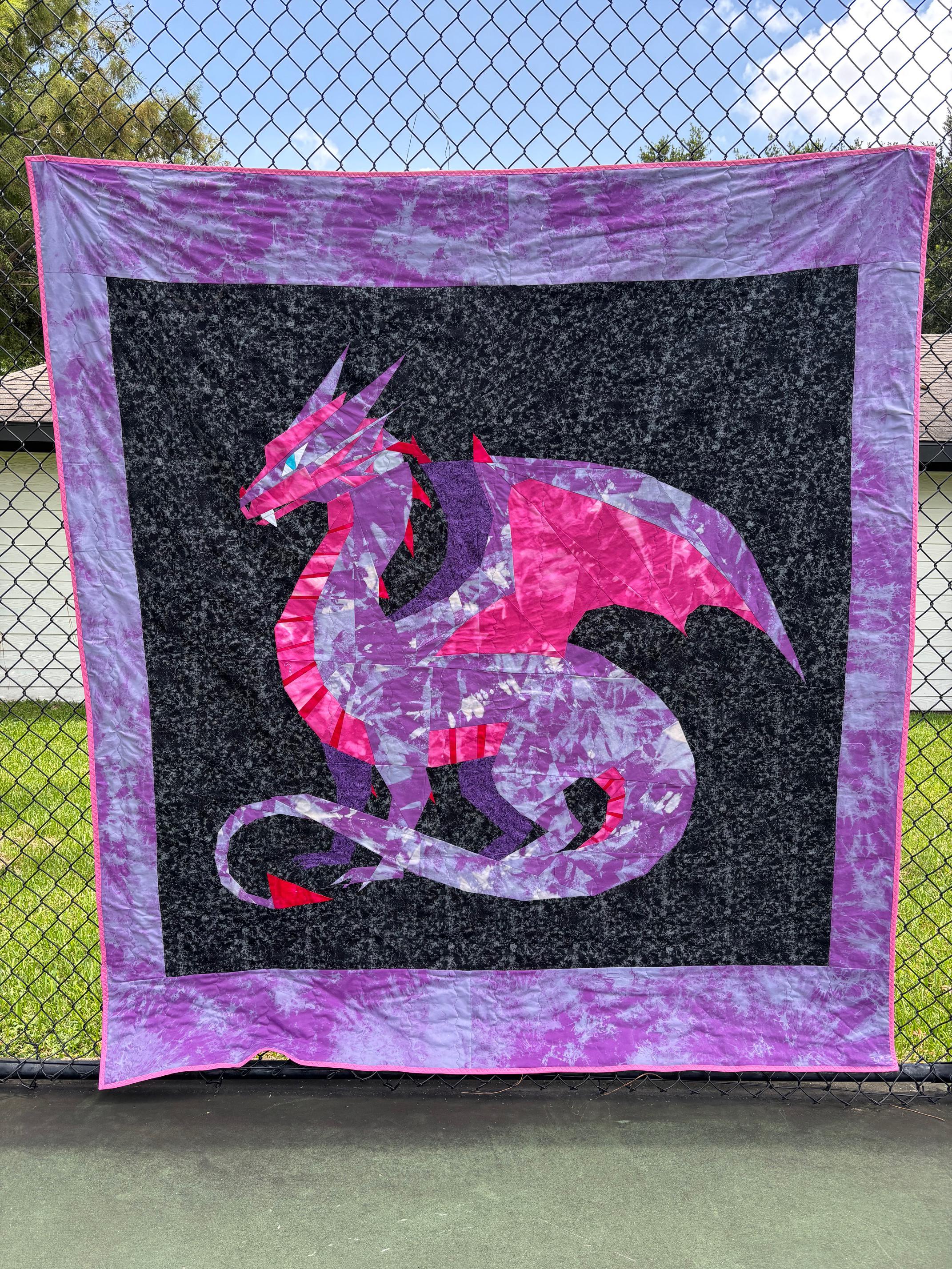 Amethyst Dragon - FPP Quilt Pattern - Etsy