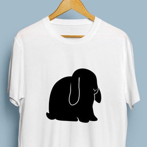 Mini Lop Rabbit - Digital Download, Mini Lop Rabbit Silhouette, Mini ...