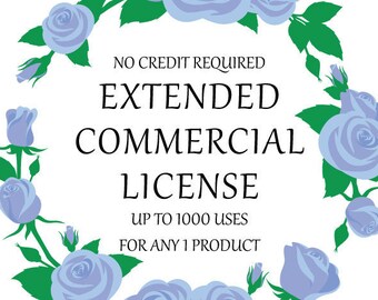 UNLIMITED COMMERCIAL LICENSE Single Product No Credit | Etsy