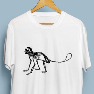 Spider Monkey Skeleton - Digital Download, Spider Monkey Art, Halloween ...