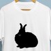 Satin Angora Rabbit - Digital Download, Satin Angora Rabbit Silhouette ...