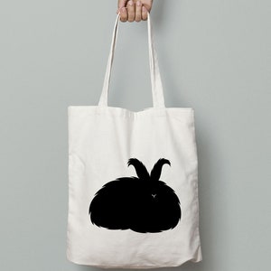 Giant Angora Rabbit - Digital Download, Giant Angora Rabbit Silhouette ...
